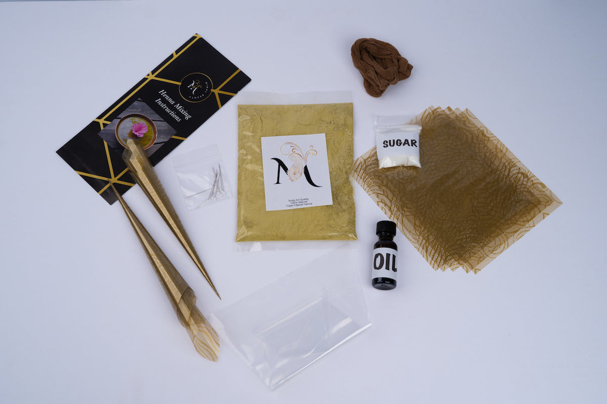 Gold Henna Kit — Minal Beauty